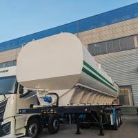 China 3 Axles 50000 Liters 30 Tons Bulk Feed Tank Semi Trailer Bulk Grain Delivery Trailer for sale