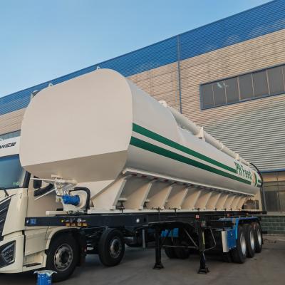 China 3 Axles 50000 Liters 30 Tons Bulk Feed Tank Semi Trailer Bulk Grain Delivery Trailer for sale