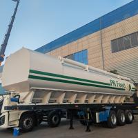China 3 Axles 50000 Liters 30 Tons Bulk Feed Tank Semi Trailer Bulk Grain Delivery Trailer for sale