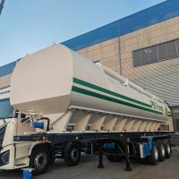 China 3 Axles 50000 Liters 30 Tons Bulk Feed Tank Semi Trailer Bulk Grain Delivery Trailer for sale