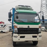 China Howo 4*4 Box Truck Van Small Refrigerated Live Fish Transport Camion Refrigerado Truck for sale