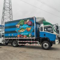 China Howo 4*4 Box Truck Van Small Refrigerated Live Fish Transport Camion Refrigerado Truck for sale