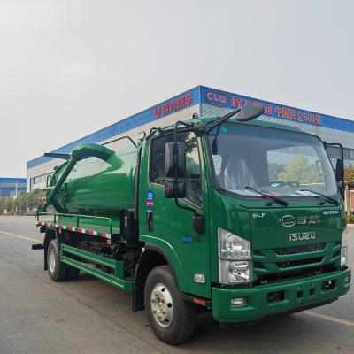 China ISUZU ELF KV600 Vacuum Sewage Septic Tank Fecal Suction Truck for sale