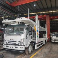 China Isuzu ELF 4x2 Double Deck Car Carrier Truck 3-4 Units Capacity Recovery Tow Truck for sale
