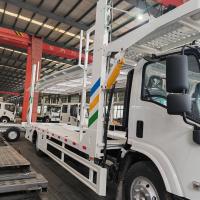 China Isuzu ELF 4x2 Double Deck Car Carrier Truck 3-4 Units Capacity Recovery Tow Truck for sale