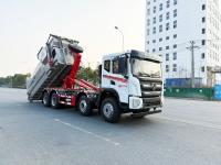 China Dongfeng 8x4 Heavy Duty Roll-off Garbage Truck 30 Ton Hook Lift Truck for sale