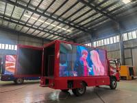 China Dongfeng 4x2 Mobile Digital LED Stage Truck with Onboard Generator and Hydraulic System for sale