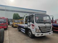 China Foton Aumark 4x2 Flatbed Wrecker Truck 3-5 Tons Road Rescue Tow Truck for sale