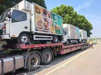 China JAC 4x2 Multi Door Deep Freeze Ice Cream Transport Truck for Frozen Food Logistics for sale