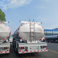 China Dongfeng Tractor Truck with 2-Axle Stainless Steel Tanker Semi Trailer for sale