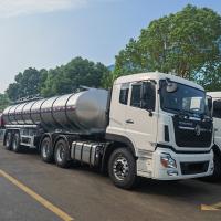 China Dongfeng Tractor Truck with 2-Axle Stainless Steel Tanker Semi Trailer for sale