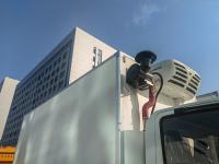 China ISUZU ELF KV100 Refrigerated Truck with Thermo King Unit & High Air Intake for sale