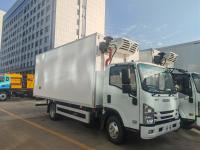 China ISUZU ELF KV100 Refrigerated Truck with Thermo King Unit & High Air Intake for sale