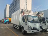 China ISUZU ELF KV100 Refrigerated Truck with Thermo King Unit & High Air Intake for sale