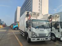 China ISUZU ELF KV100 Refrigerated Truck with Thermo King Unit & High Air Intake for sale