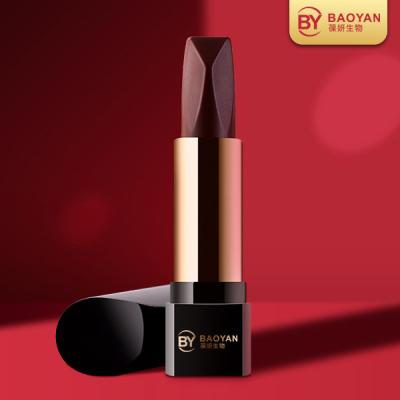 China Plant Ingredients Black Tube Makeup Matte Lipstick Private Label for sale