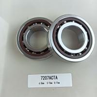 China Single Row 35*72*17mm Angular Contact Ball Bearing 7207AC with 25° Contact Angle for sale