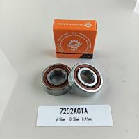 China 15*35*11mm GCr15 Single Row Angular Contact Ball Bearing 7202AC for Your Requirements for sale