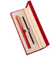 China Popular Pen Set Business Office Pen with Customized Logo Black Matching Ink Bag Gift Box Water based Pen Set for sale