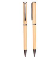 China Environmentally friendly pen bamboo advertising pens with gift box,bamboo pen with laser logo for sale