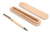 China Environmentally friendly pen bamboo advertising pens with gift box,bamboo pen with laser logo for sale
