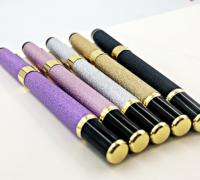 China Newly Business Pen with Customized Logo Metal Bead Pen Signature Gift Pen Black Set Pen with Gift Box for sale