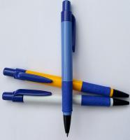 China Fancy plastic ballpoint pens for promotion, blue refill, push type, Student pen advertising pens for sale