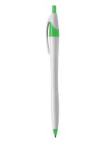 China Plastic pen advertising pens, small waist cute style, push type, slim stem, commercial and office ballpoint pens for sale