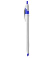 China Plastic pen advertising pens, small waist cute style, push type, slim stem, commercial and office ballpoint pens for sale