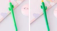 China Cute Cactus Neutral Pen Learning Black Signature Pen Primary School Student Award Gift Creative Stationery for sale