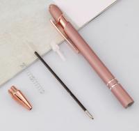 China Metal press pen, aluminum rod, touch screen ballpoint pen company gift pen with custom logo exhibition pen for sale