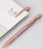 China Metal press pen, aluminum rod, touch screen ballpoint pen company gift pen with custom logo exhibition pen for sale