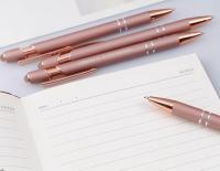 China Metal press pen, aluminum rod, touch screen ballpoint pen company gift pen with custom logo exhibition pen for sale