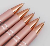 China Metal press pen, aluminum rod, touch screen ballpoint pen company gift pen with custom logo exhibition pen for sale