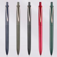 China Signature Pen Business Professional Pen High end Metal Pen with Clip Press type Advertising Pen V-shaped Ball Pen for sale
