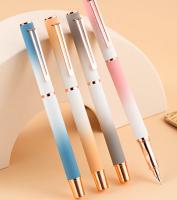 China Metal upright pen 0.28 erasable erasing pen.Special color pen Metal pen for students School metal pen for sale