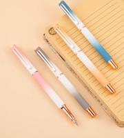 China Metal upright pen 0.28 erasable erasing pen.Special color pen Metal pen for students School metal pen for sale