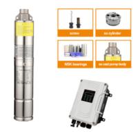 China Optimum Input Voltage 60V-90V DC Solar Water Pump with MPPT Controller Type and Max Flow 3.8m3/h for sale