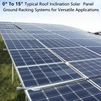 China 0° To 15° Typical Roof Inclination Solar Panel Ground Racking Systems for Versatile Applications for sale