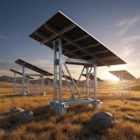 China Height Clearance 8 To 15 Typical Solar Panel Ground Mounting Systems Optimized for Wind Load Up To 80m per Second Featuring Unlimited Depth for sale