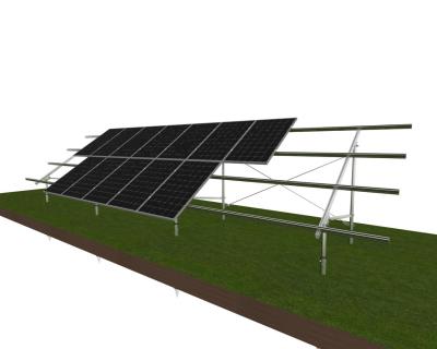 China Open Field Ground Mounted Solar PV Systems Screw Foundation 60m/S Wind Speed Silver for sale
