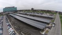 China High Strength Carport Solar Systems Galvanized Steel Frame Aluminum Rails for sale