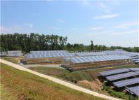 China Single Span Greenhouse Solar System Agriculture Plant Warm House Metallic Structure for sale