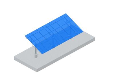 China Stand Adjustable Mounting System PV Module Fixing Structure Static Pressure Tube Pile Base for sale