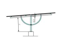 China PV Adjustable Mounting System Customized Color Hot - Galvanized Steel Frameless for sale