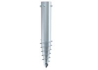 China Silver Ground Screw Piles Stable HDG Q235 Steel High Class Hot Dip Galvanized for sale