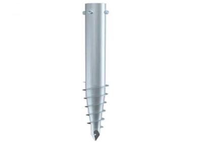 China Silver Ground Screw Piles Stable HDG Q235 Steel High Class Hot Dip Galvanized for sale