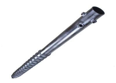 China Anti - Corrosion Ground Screw Piles 1800L*76Dmm Hot Dipped Galvanized Spiral Shape for sale