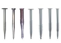 China Metal Ground Screw Piles Steel Anchor Helical Length 1000~3500mm Anticorrosive for sale