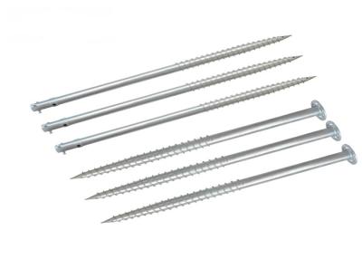China Solar Energy Panel Mounting Metal Screw Piles , Q235B Residential Screw Piles for sale